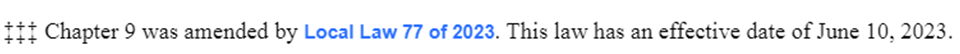 Local Law 77 of 2023 – Code Revisions - EP Engineering